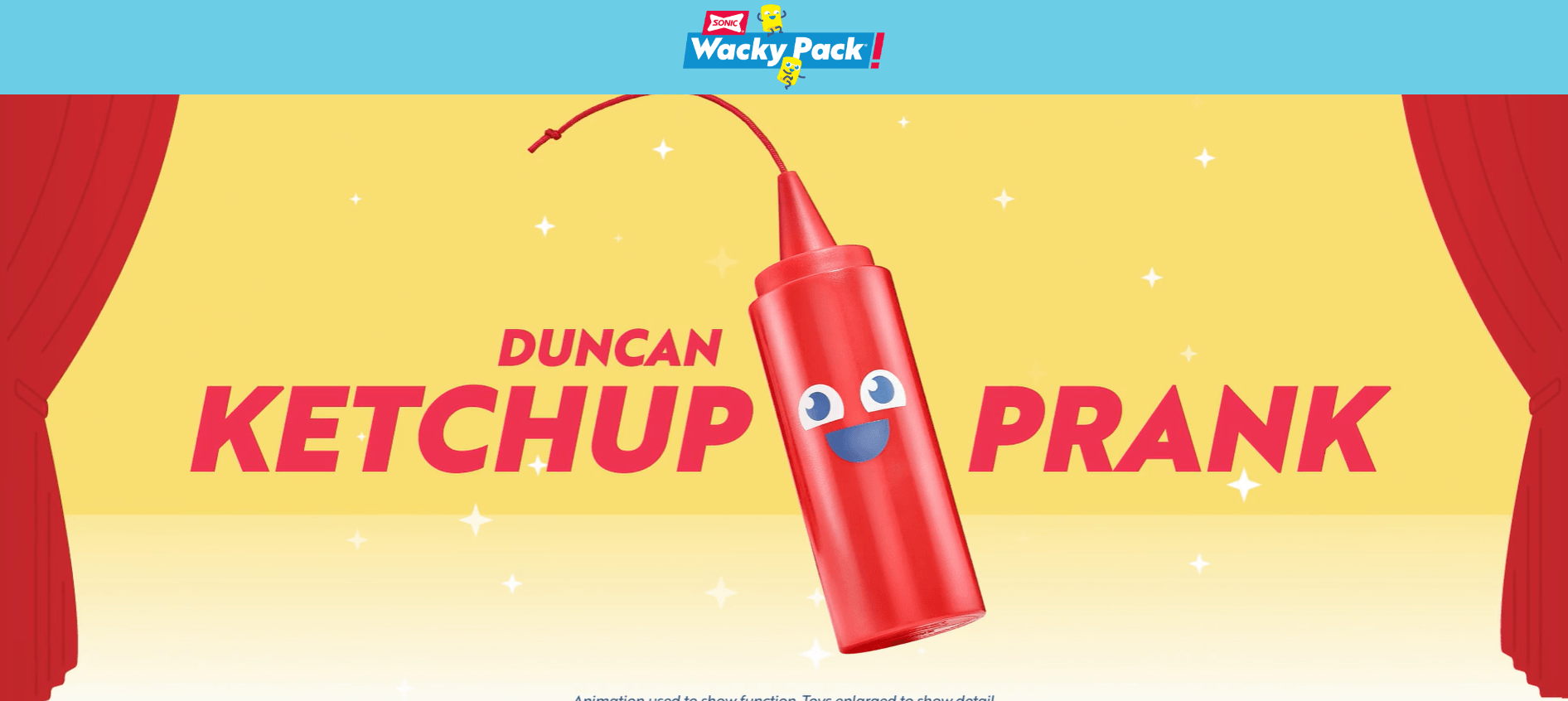 Sonic Drive In Toy "Wacky Pack"