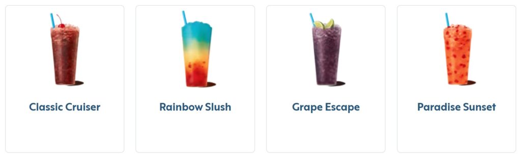 Sonic Drinks Menu 2025 with Prices